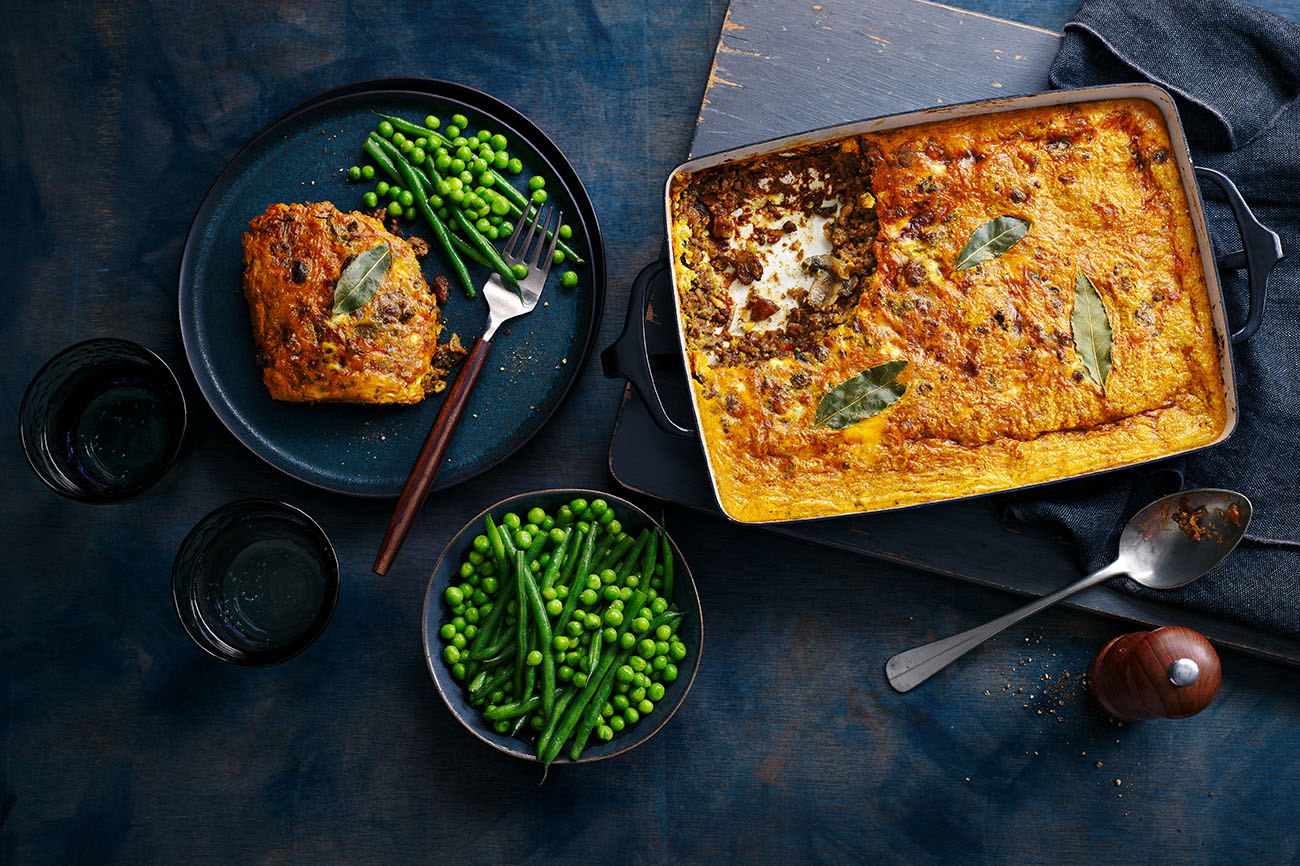 Beef and mushroom bobotie - Southern Co-op