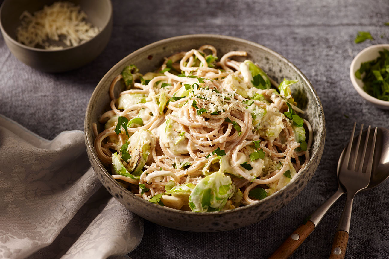 Creamy sprout spaghetti - Southern Co-op